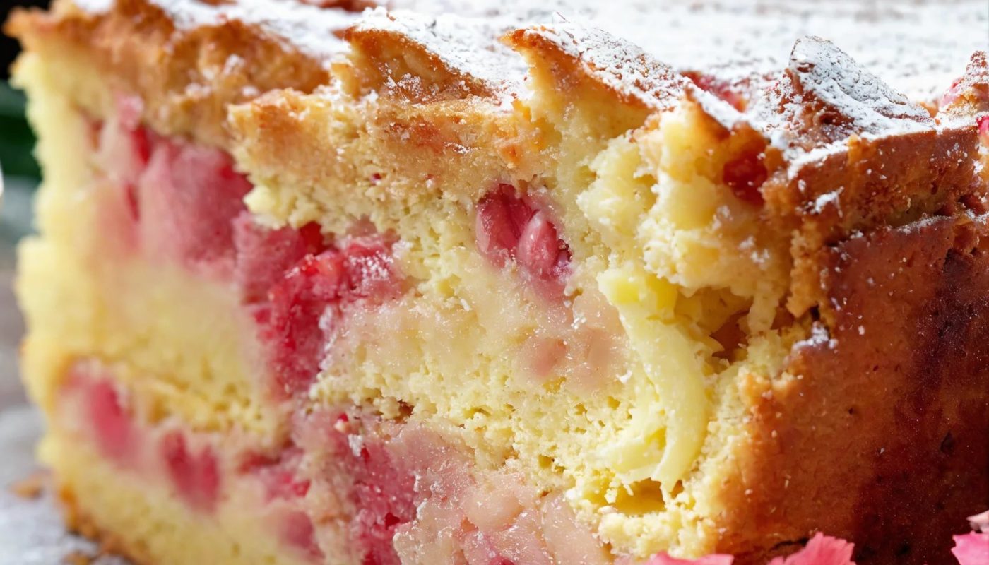 Rhabarberkuchen, sehr lecker und schnell zubereitet! - Swiss-Rezepte